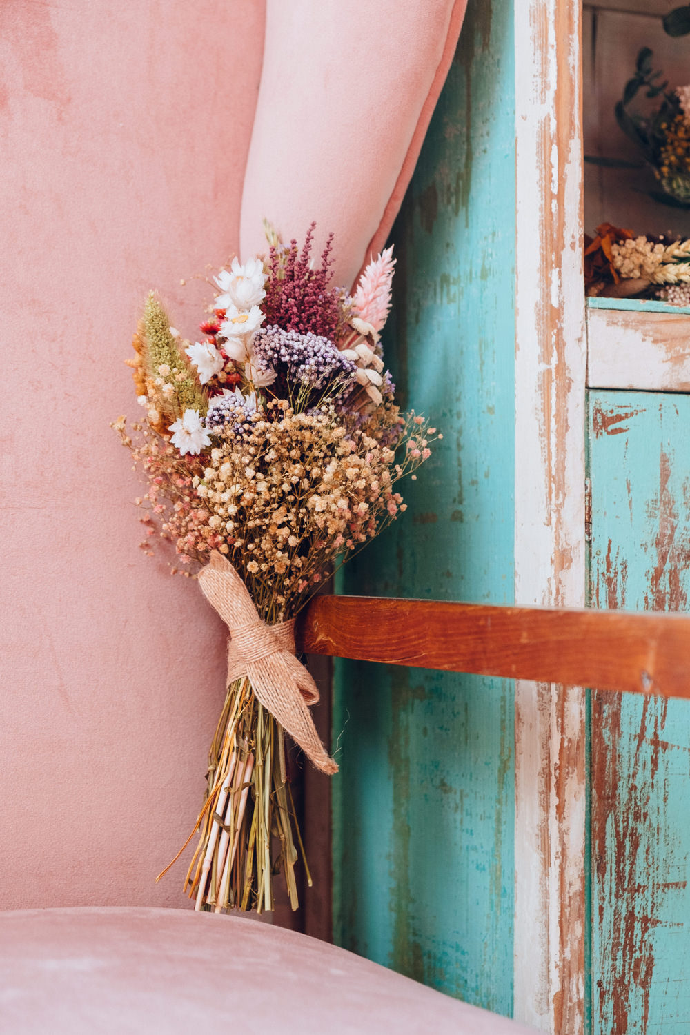Ramo silvestre de flores preservadas - Flores en el Columpio