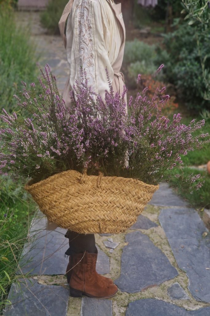 Ramo de brezo natural para decorar un jarrón o un cesto